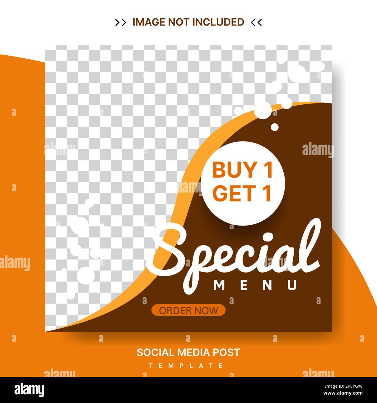 A simple template of a menu with placeholder text and transparent ...