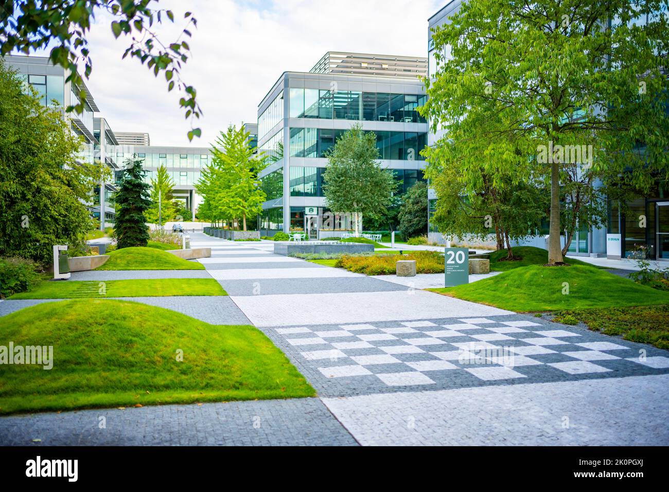 Prague, Czech Republic - September 2, 2022: Street view of Chodov ...