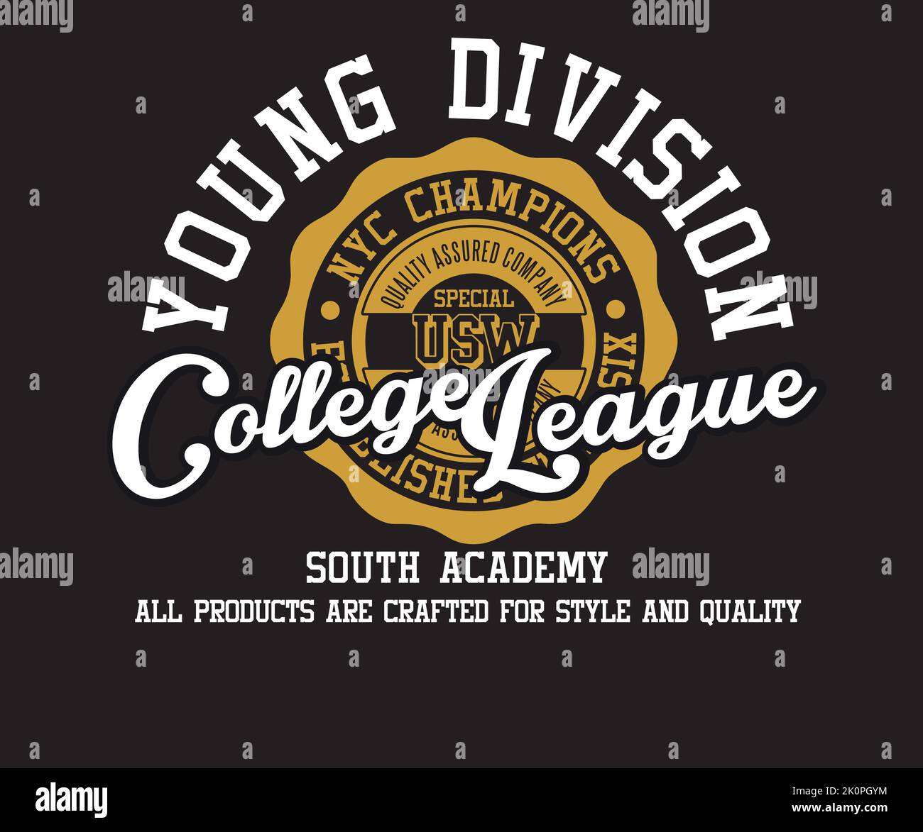 A vector of a college league logo Stock Vector Image & Art - Alamy