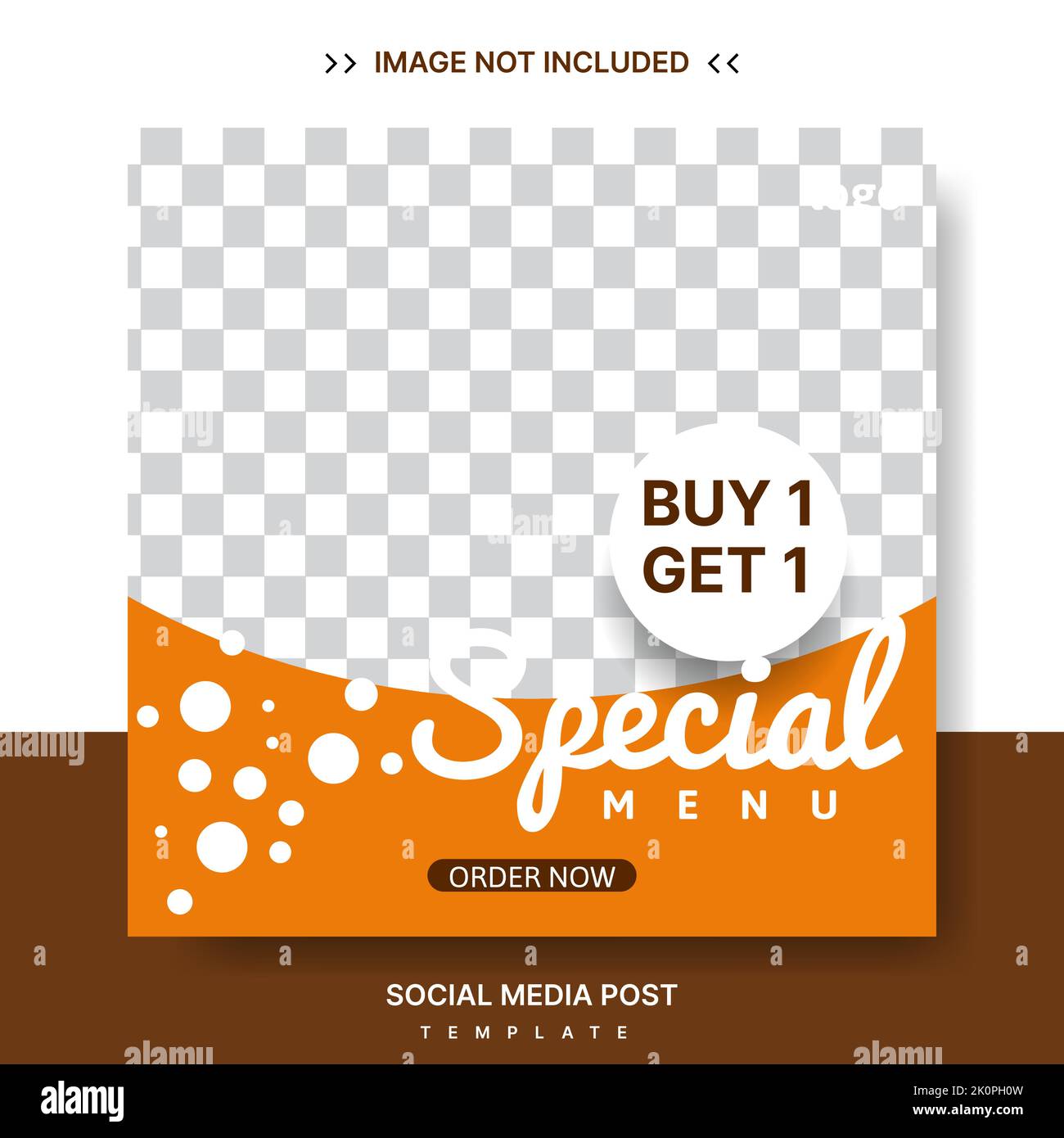 A simple template of a menu with placeholder text and transparent ...