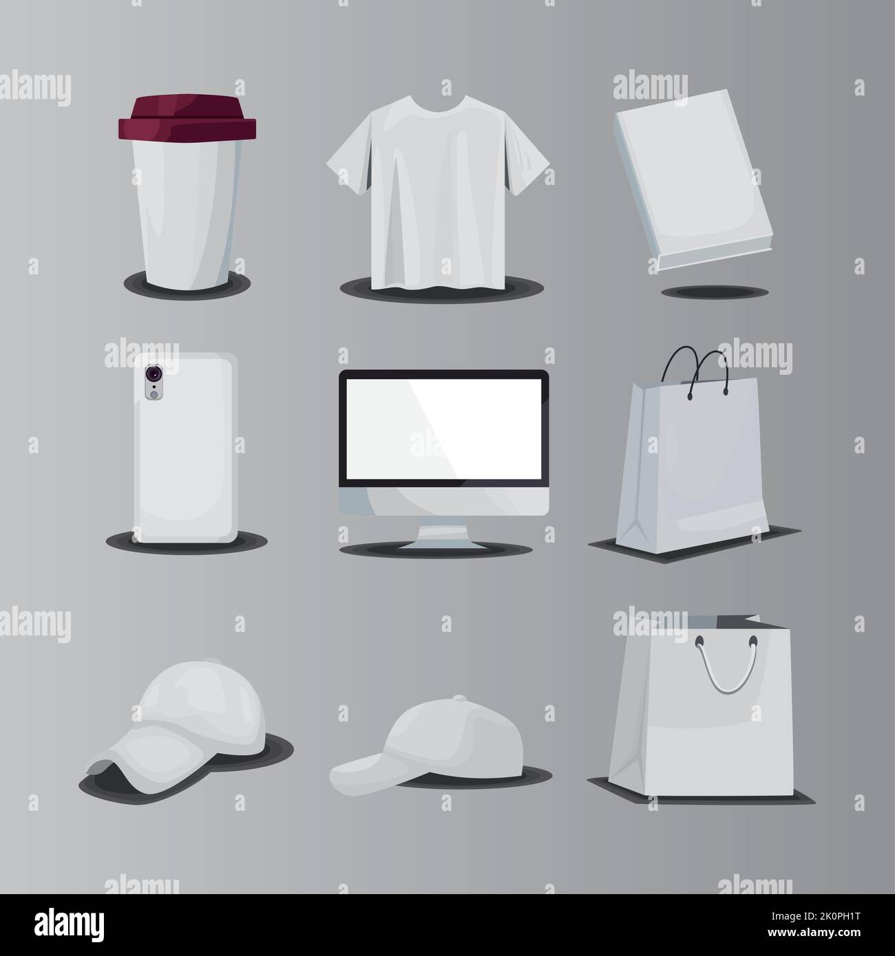 flat mockup elements Stock Vector Image & Art - Alamy