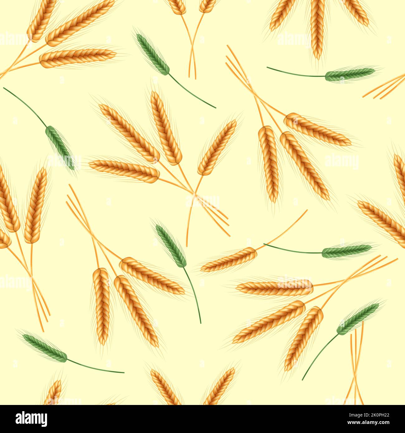 Realistic illustration of seed plants,organic farming farming.Seamless ...