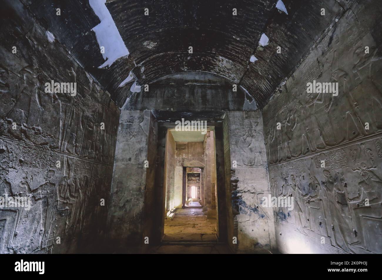 Inside View of the temple of Seti I, which is also known as the Great ...