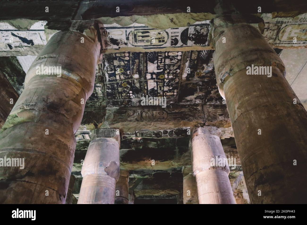 Inside View of the temple of Seti I, which is also known as the Great ...