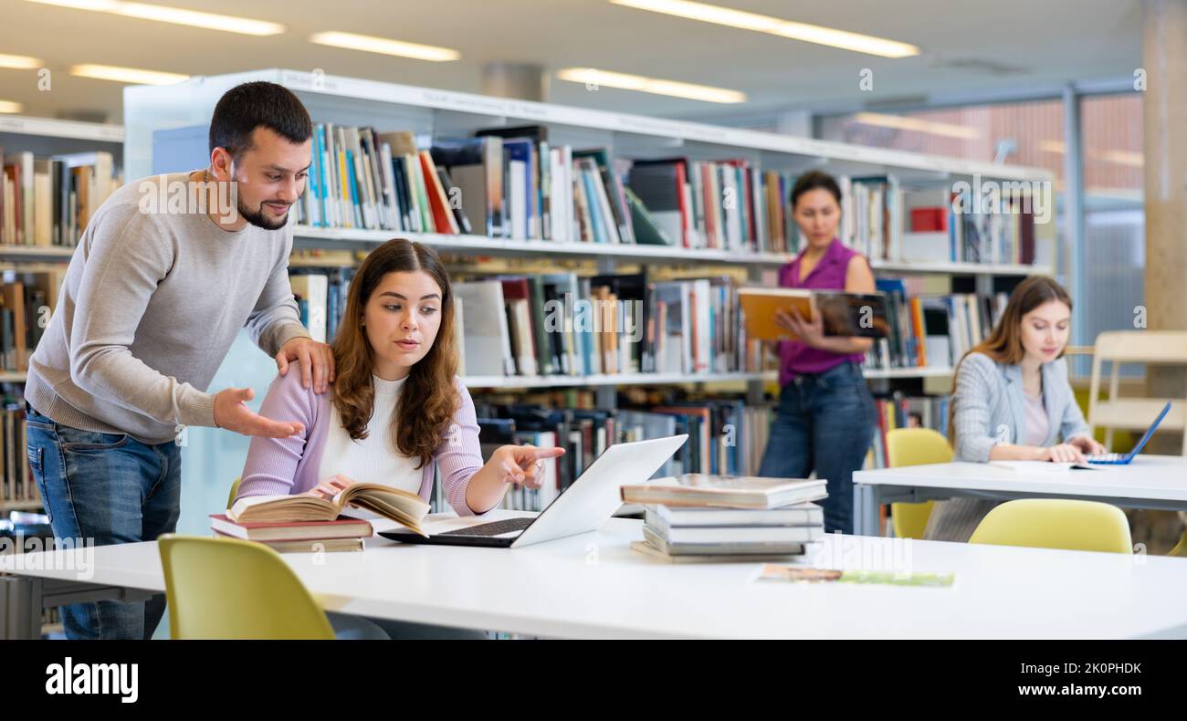 Library woman fiction hi-res stock photography and images - Alamy