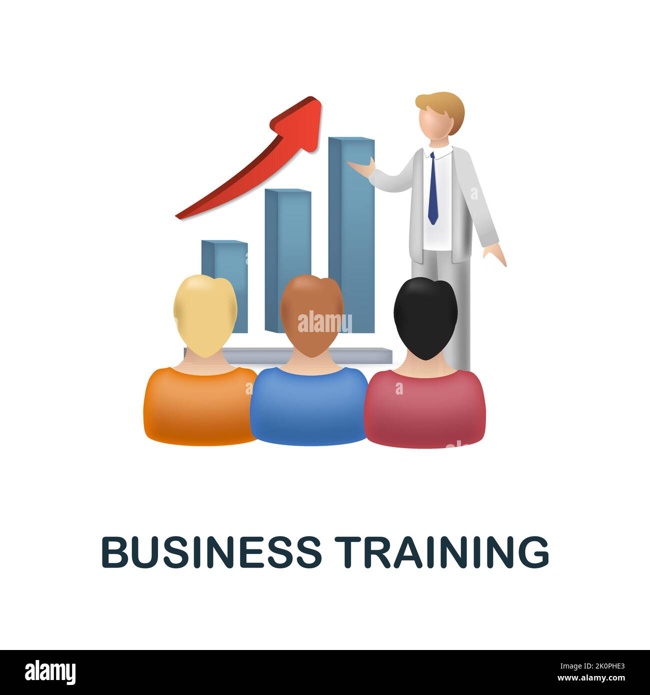 Business Training icon. 3d illustration from business training ...