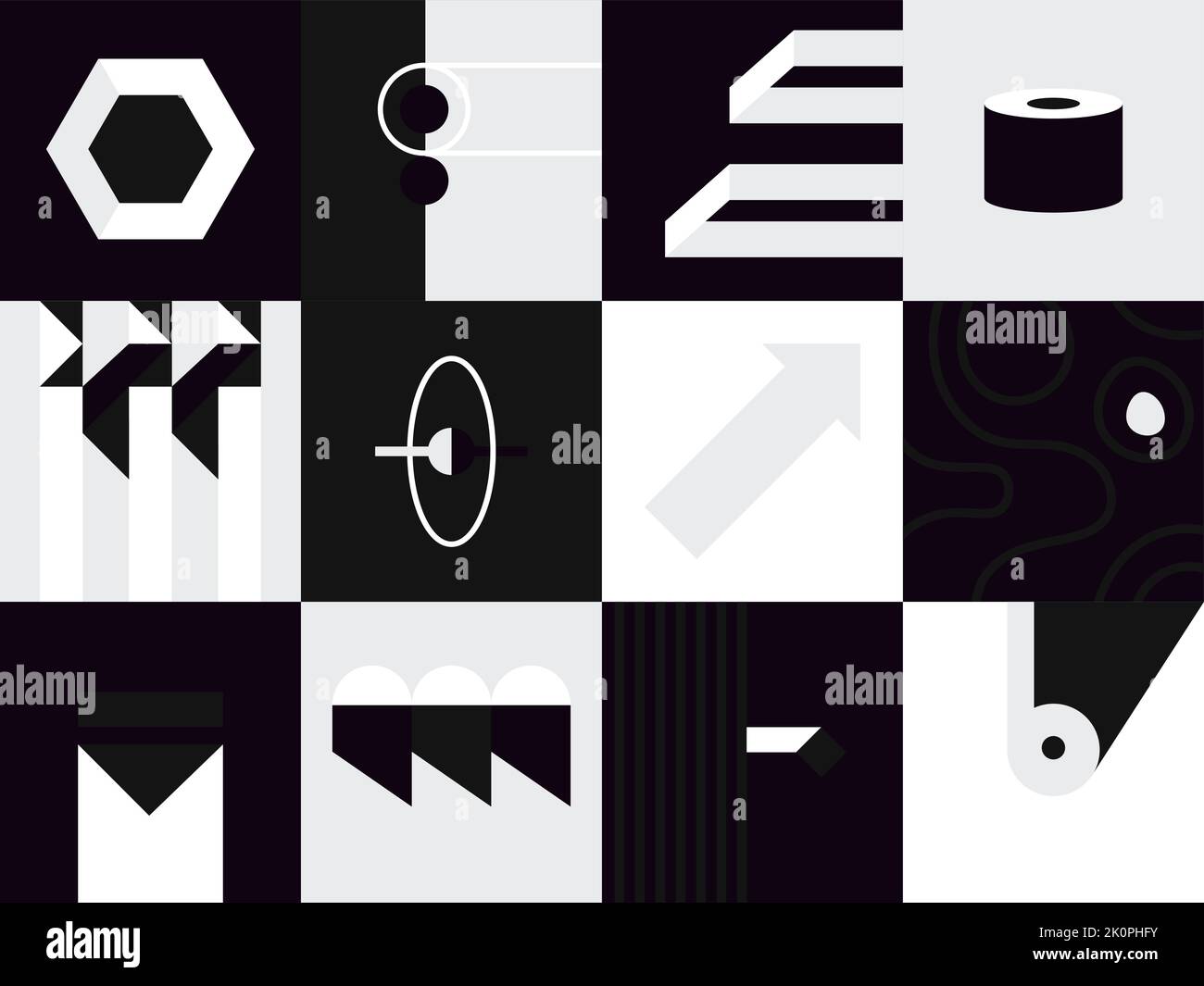 Abstract prints and lines, forms and shapes vector Stock Vector Image ...