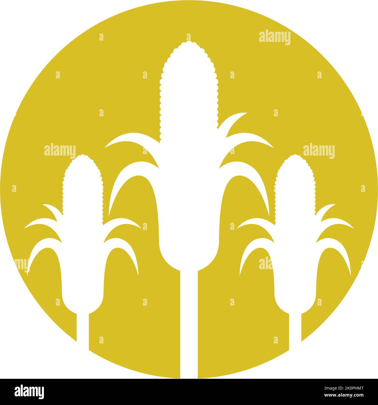 Sweet corn icon logo design illustration template Stock Vector Image ...