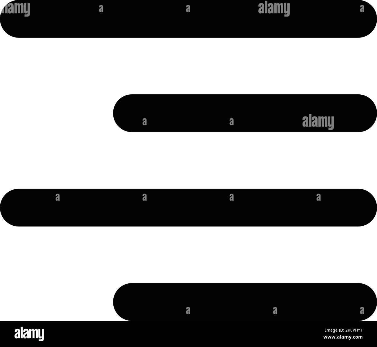 The right text-align icon for UI App design Stock Vector Image & Art ...