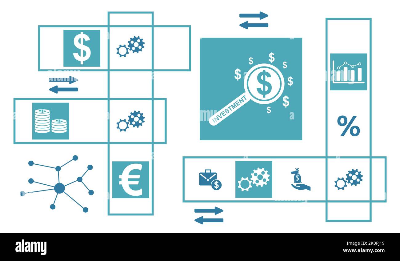 Investment technology financial return Cut Out Stock Images & Pictures ...
