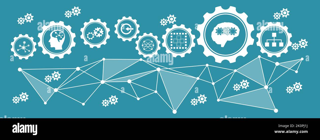 Ai artificial intelligence concept cogwheels hi-res stock photography ...