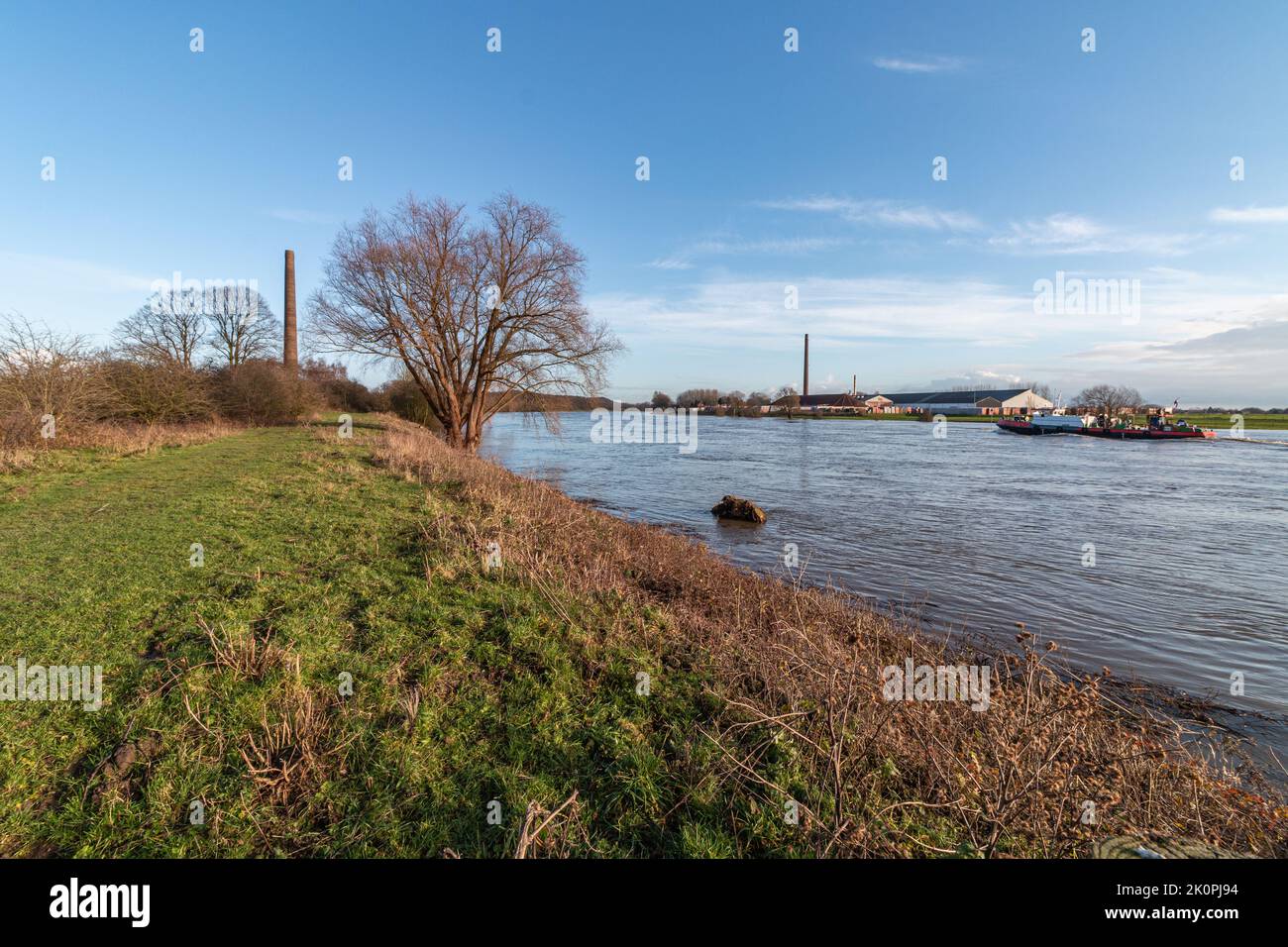 The Rhine near Wageningen in the Netherlands. High quality photo Stock ...