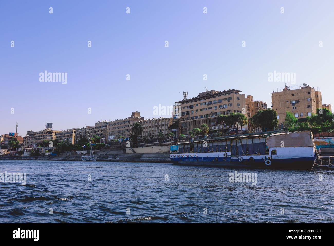 Aswan, Egypt - November 15, 2020: View to the Nile River Panoramic View ...