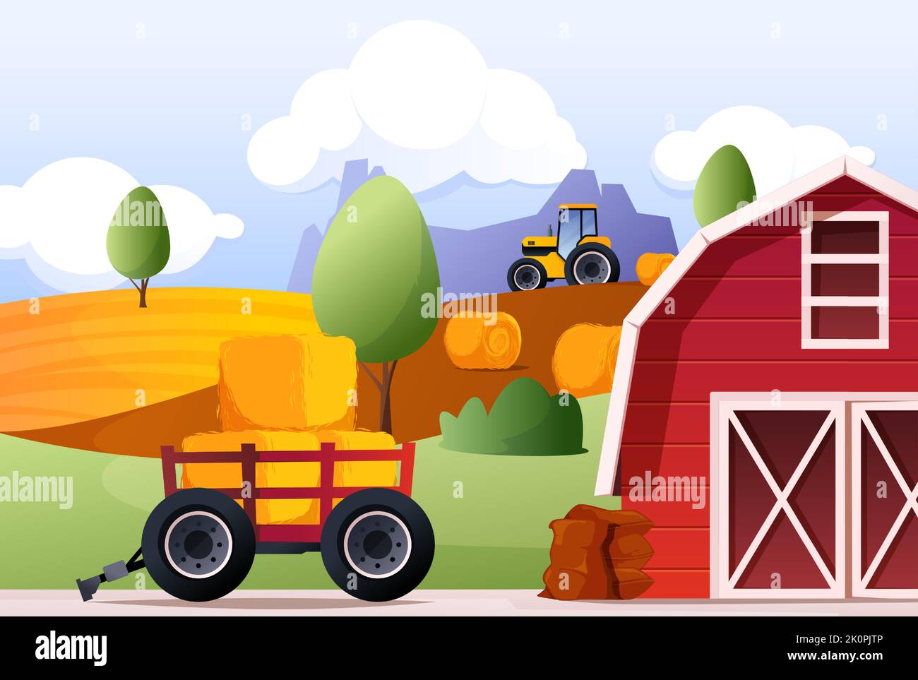 Hay Field Clipart