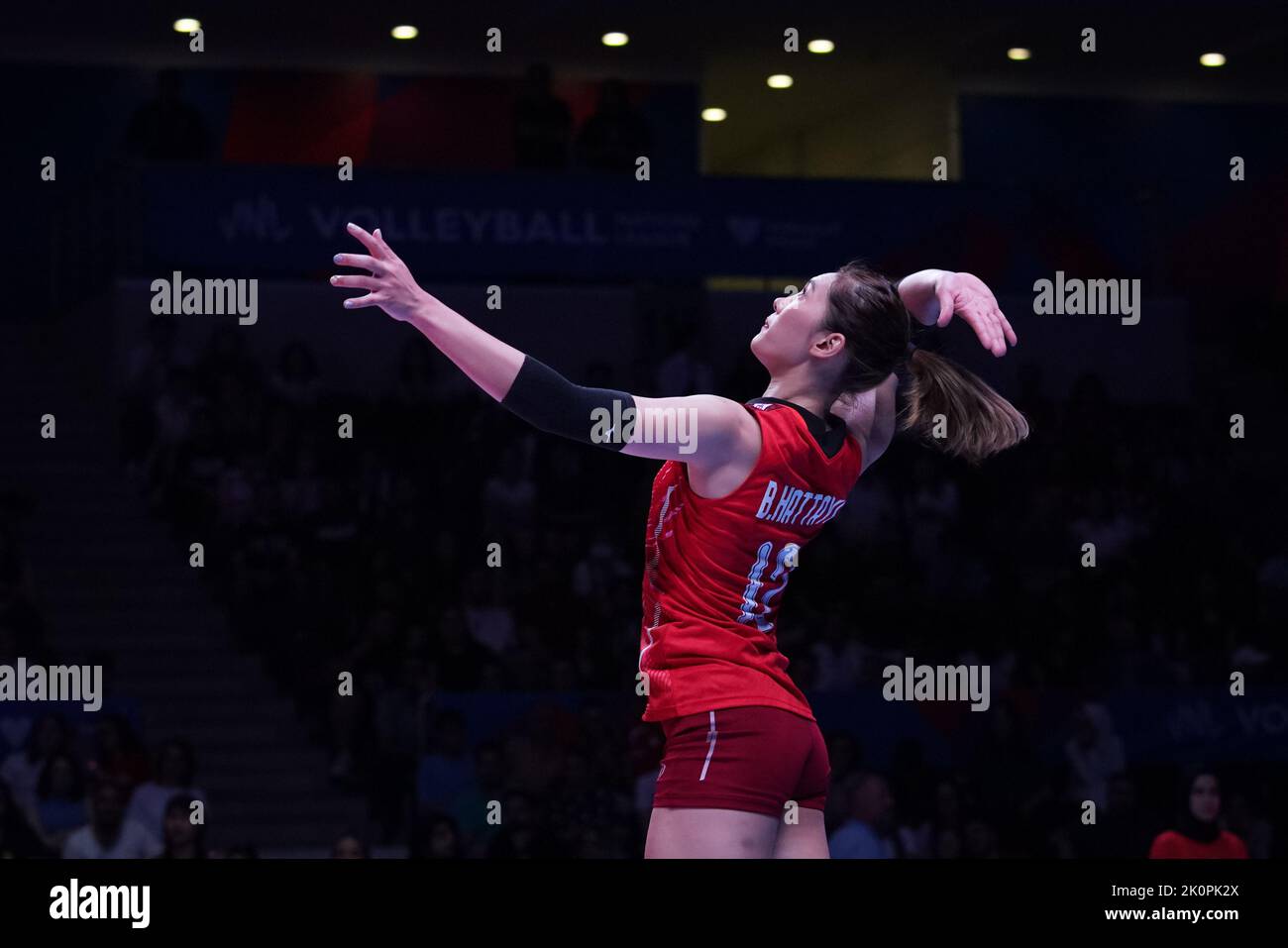 ANKARA, TURKIYE - JUNE 05, 2022: Bamrungsuk Hattaya serves during ...