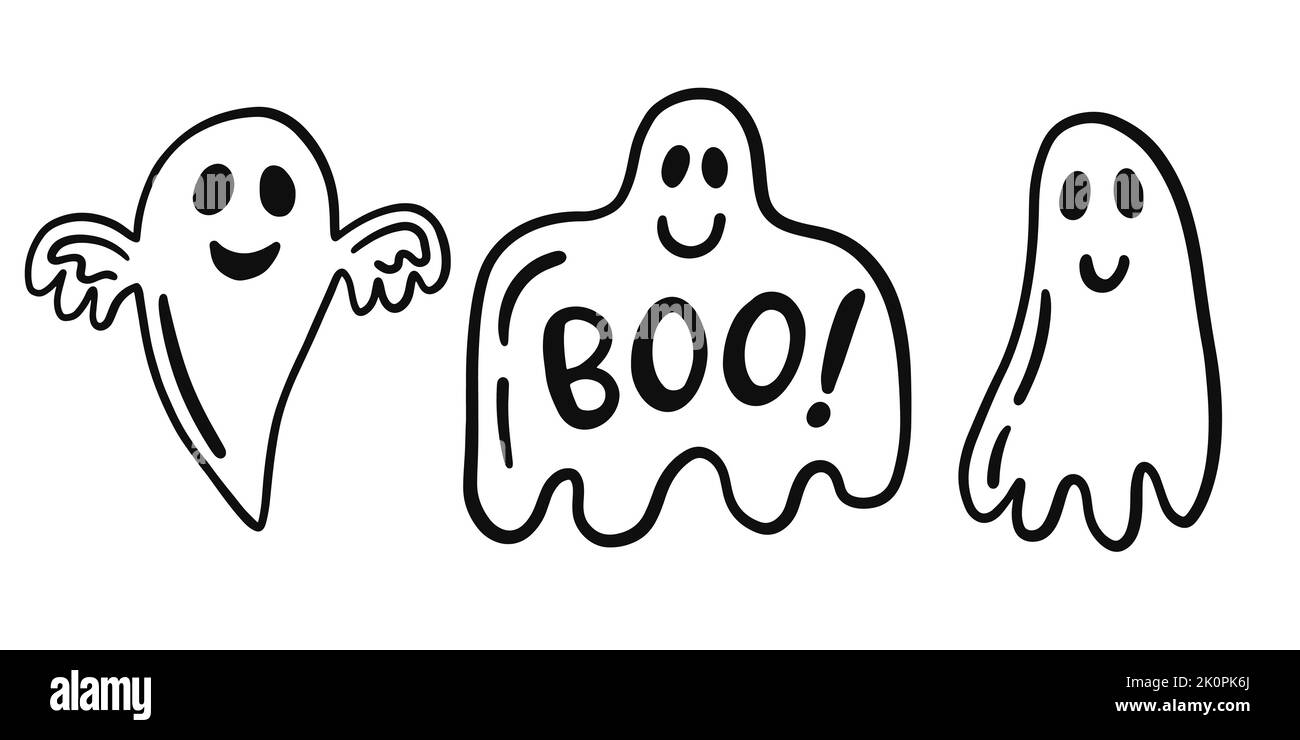 Ghost shapes Stock Vector Images - Alamy