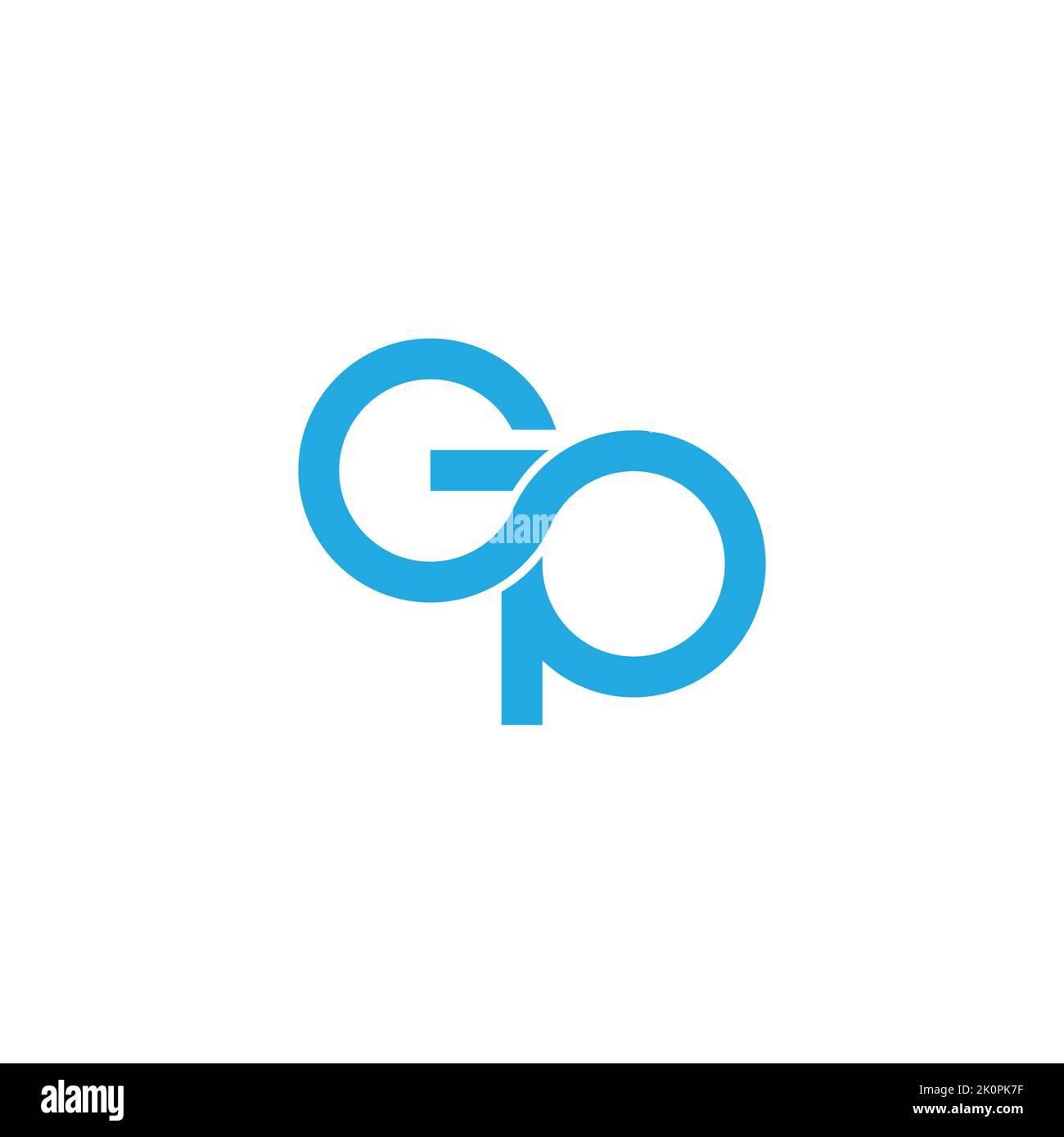 letter gp infinity loop line logo vector Stock Vector Image & Art - Alamy