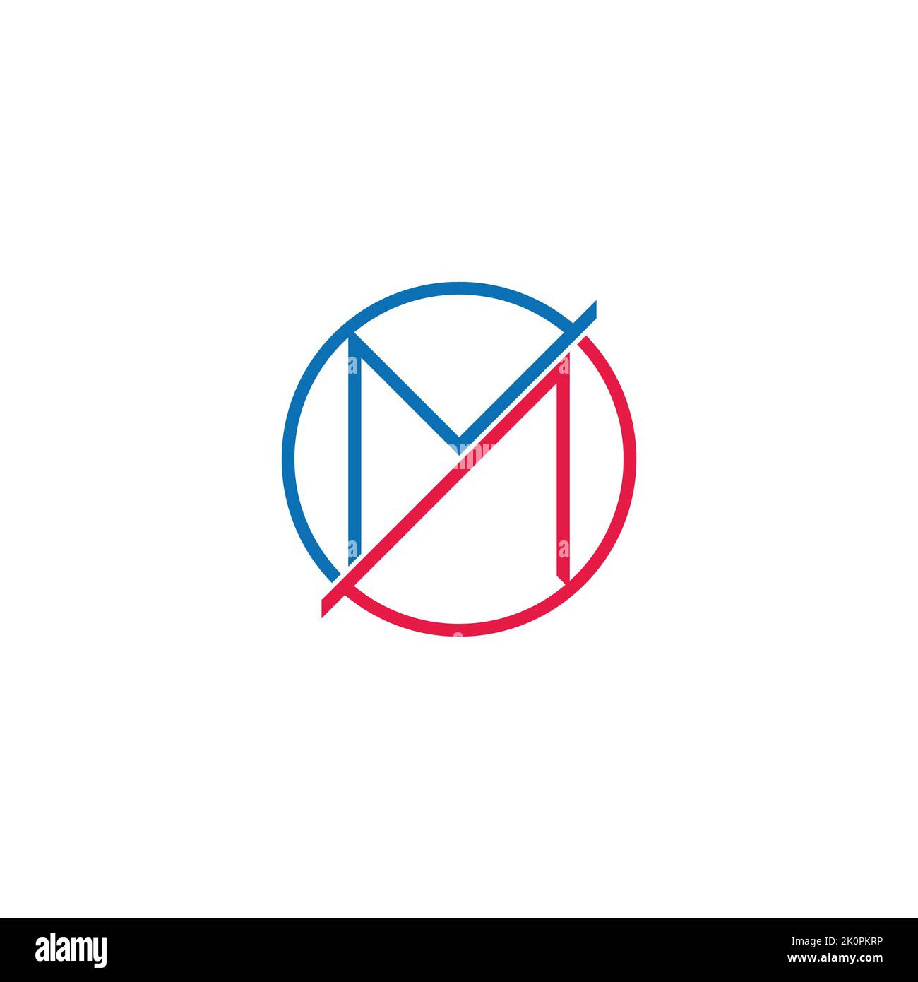 letter m circle slice capital logo vector Stock Vector Image & Art - Alamy