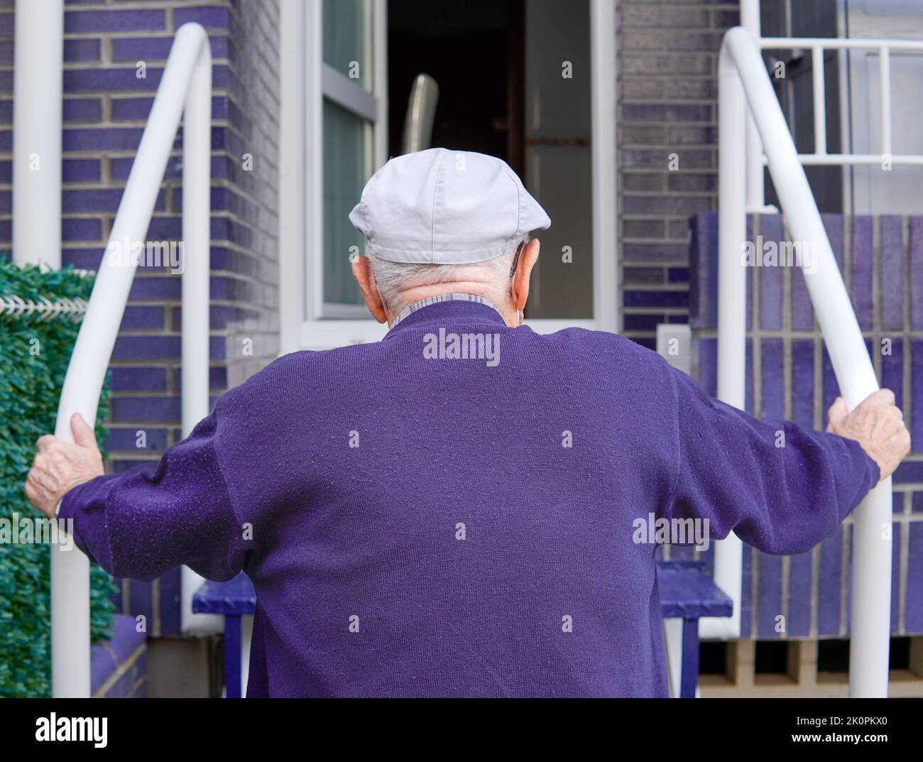 Old man ladder hi-res stock photography and images - Alamy
