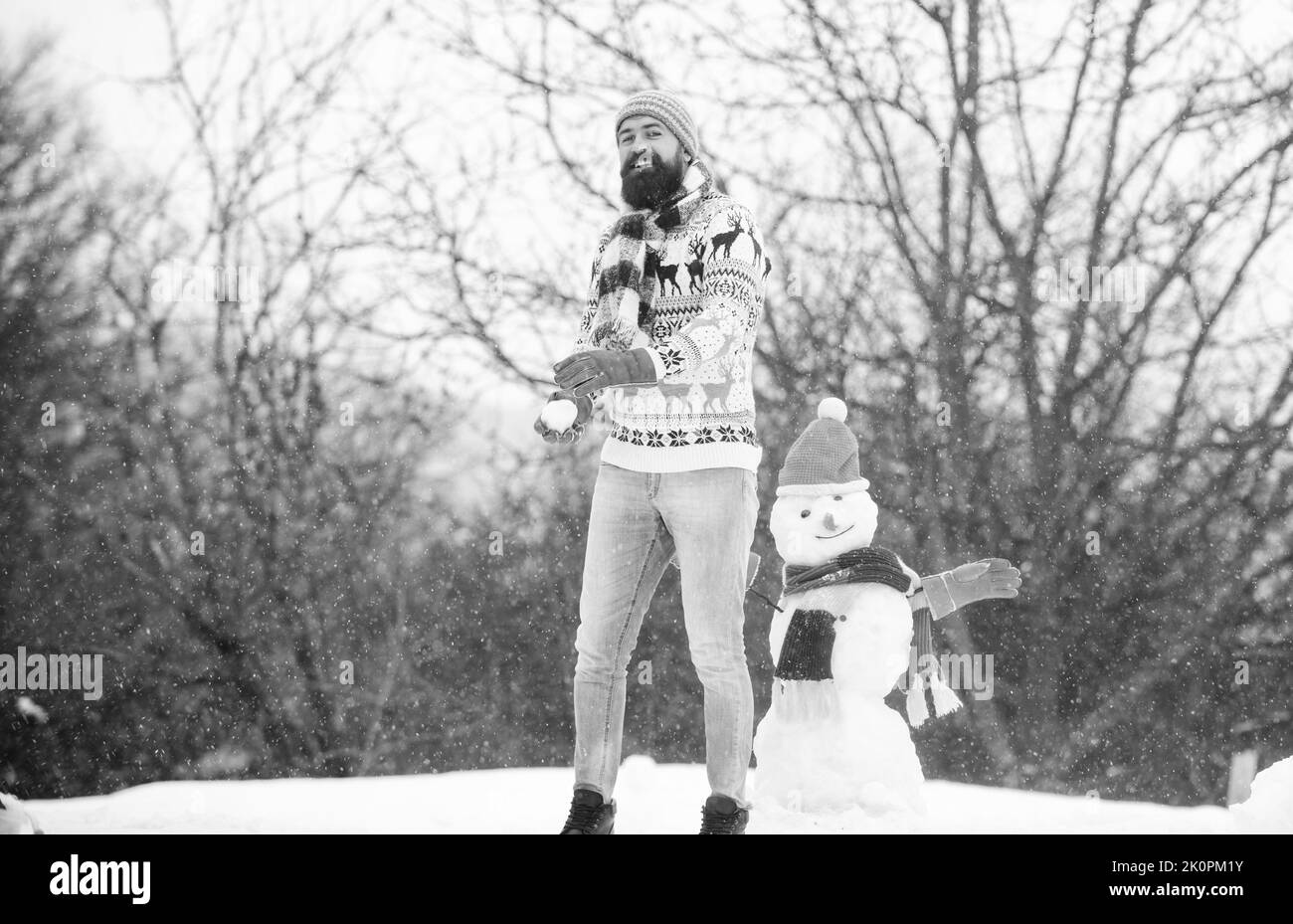Smile snow face Black and White Stock Photos & Images - Alamy