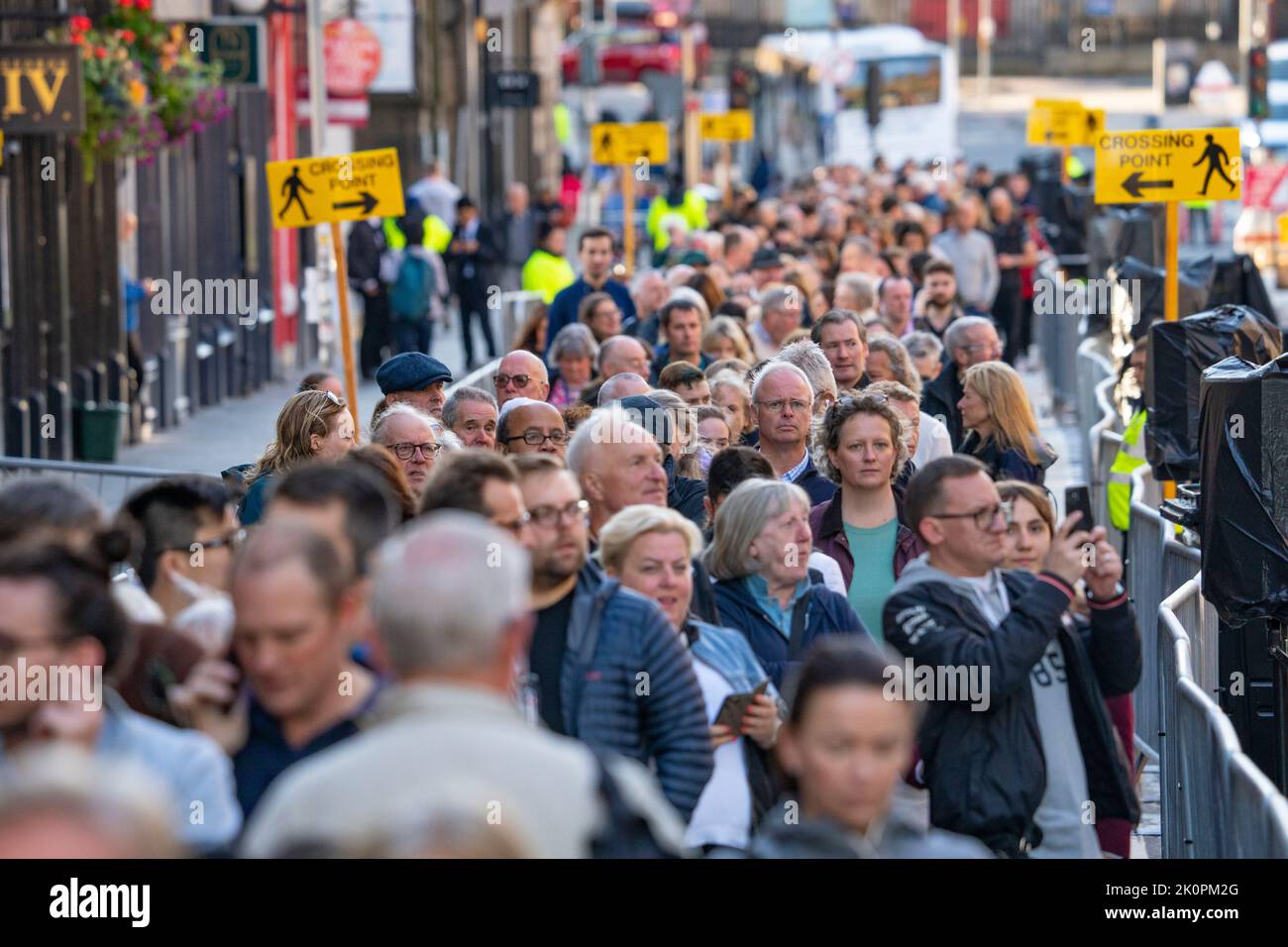 Edinburgh, Scotland, UK. 13th September 2022. Many members of the ...