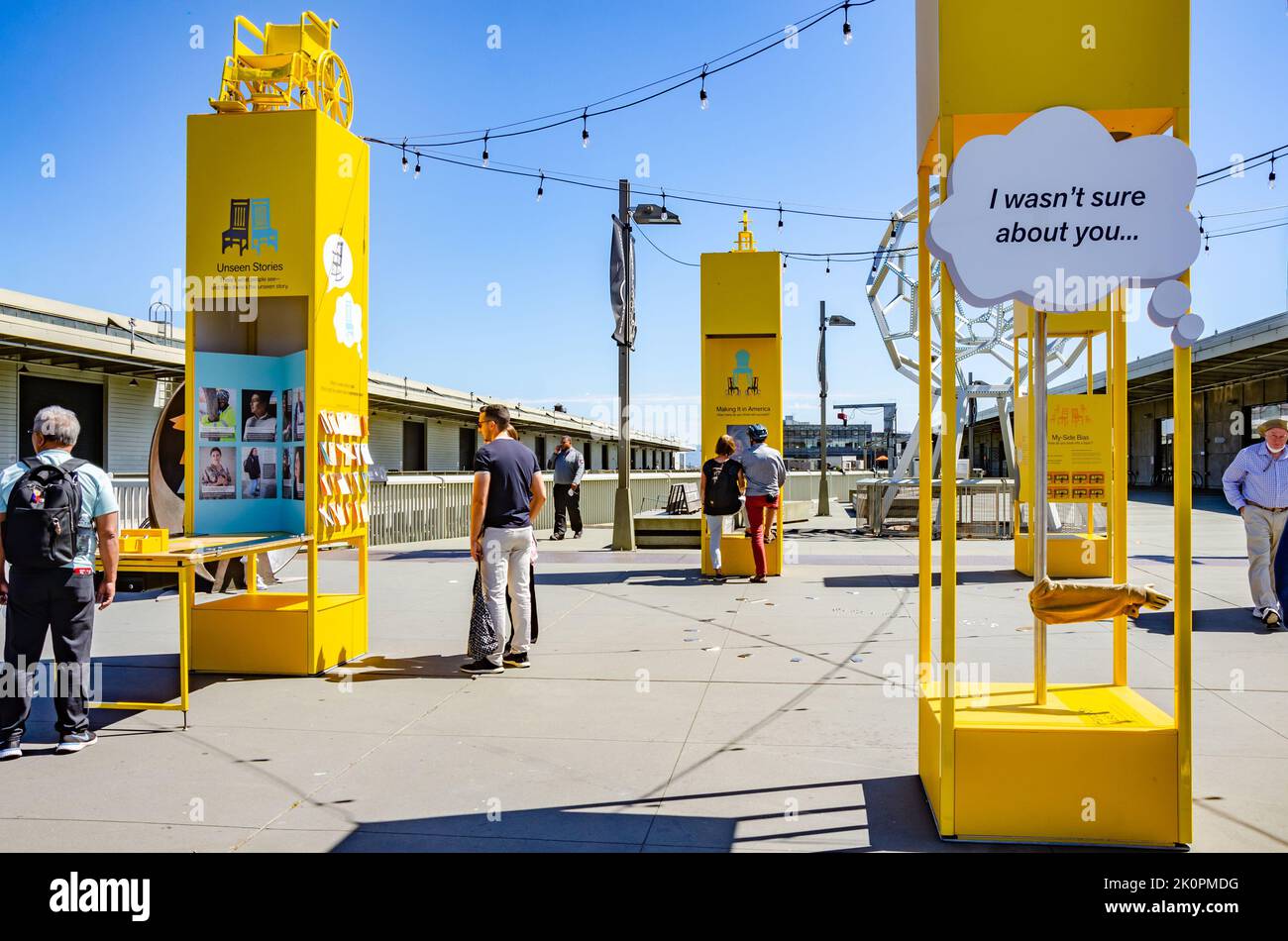 Free public exhibits and experiments outdoor on the street at The ...