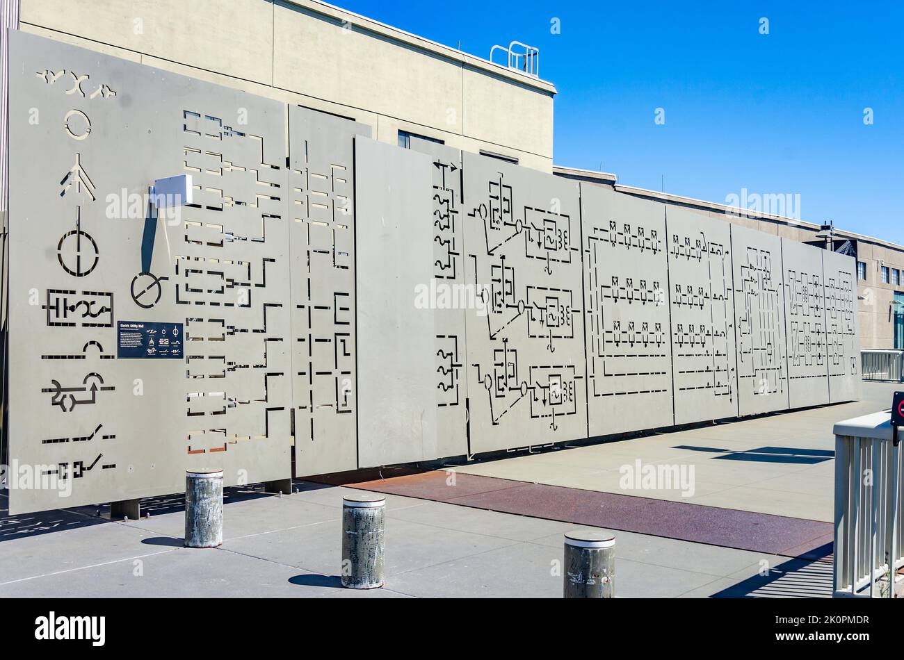 The Electric Utility Wall is a publicly displayed exhibit outside ...