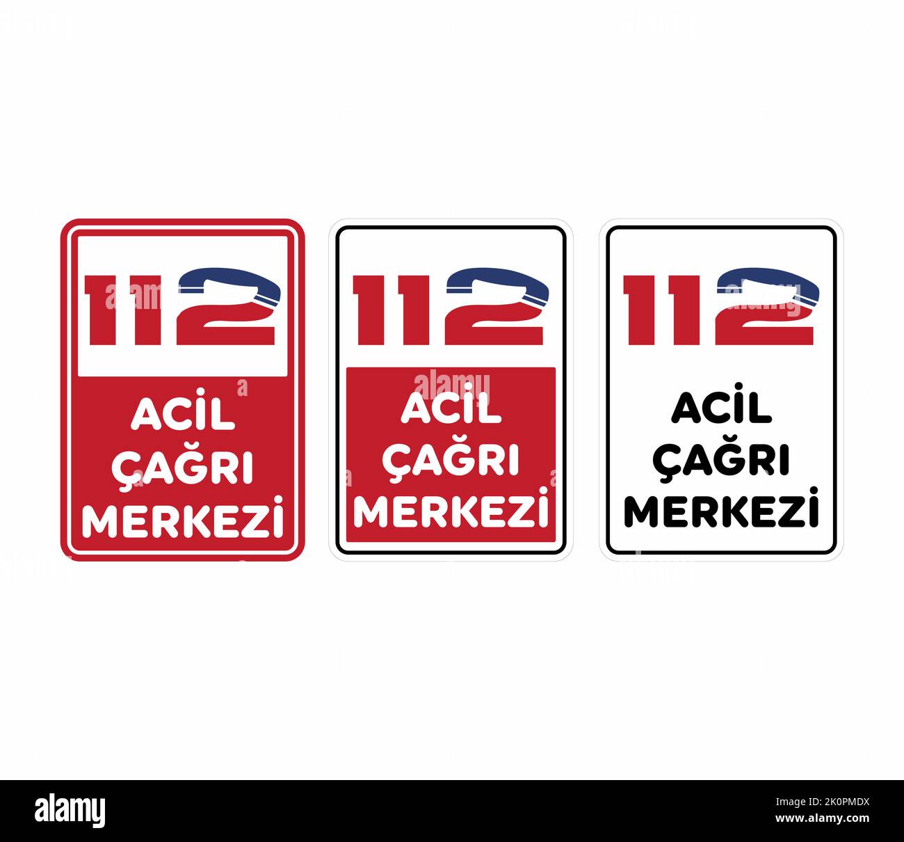 112 emergency call center logo vector emblem Stock Vector Image & Art ...