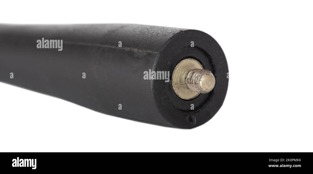 Antenna connection bolt for mounting on a walkie talkie isolated on ...