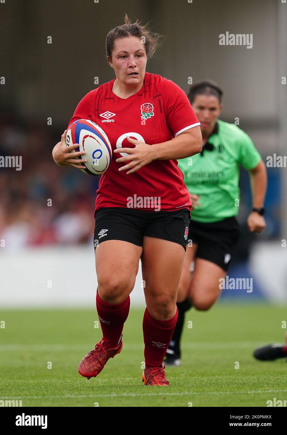 England's Amy Cokayne during the Women's Friendly at Sandy Park, Exeter ...