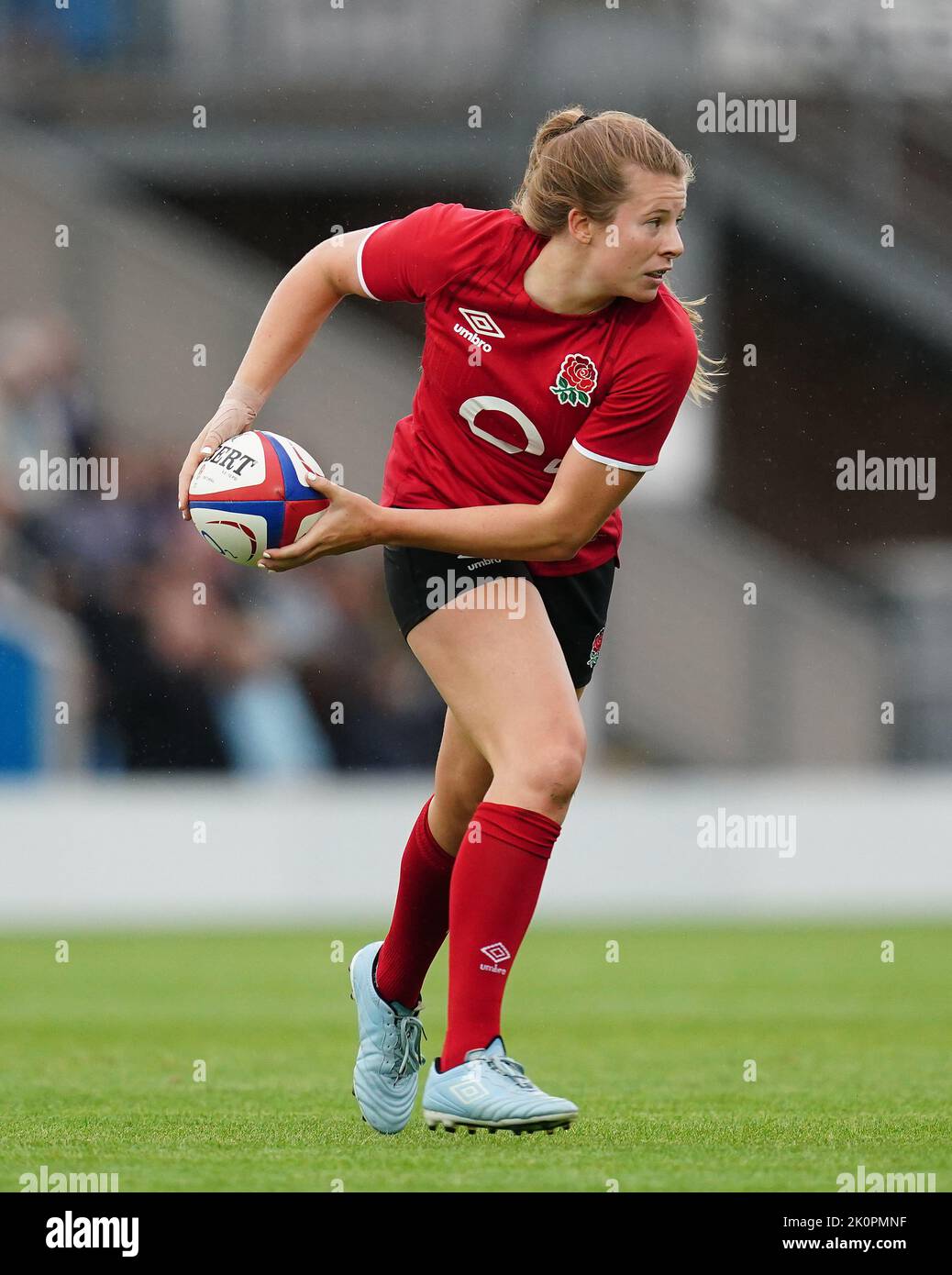 England's Zoe Harrison during the Women's Friendly at Sandy Park ...