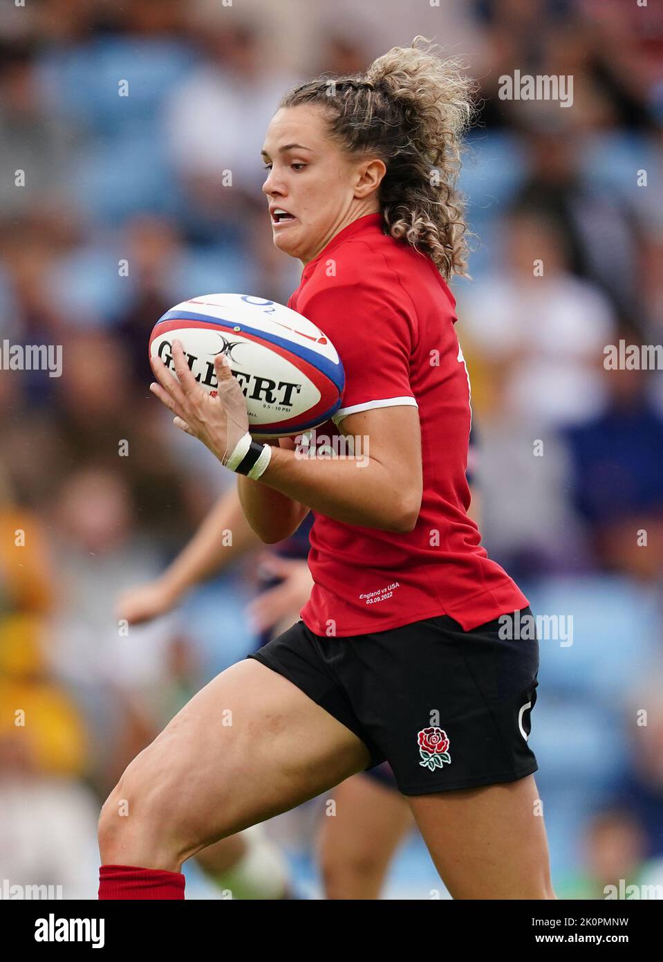 England's Ellie Kildunne during the Women's Friendly at Sandy Park ...