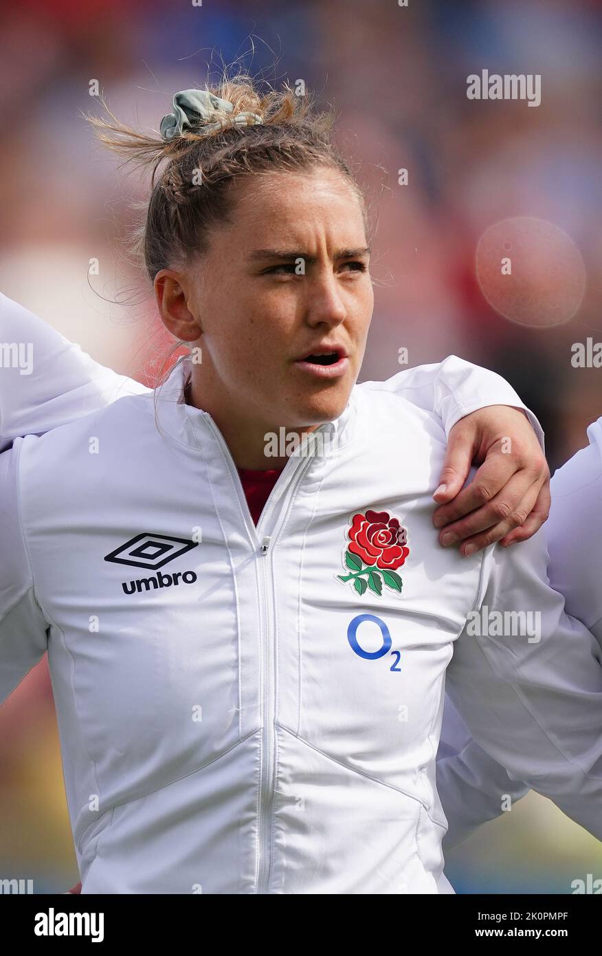 England's Claudia MacDonald during the Women's Friendly at Sandy Park ...