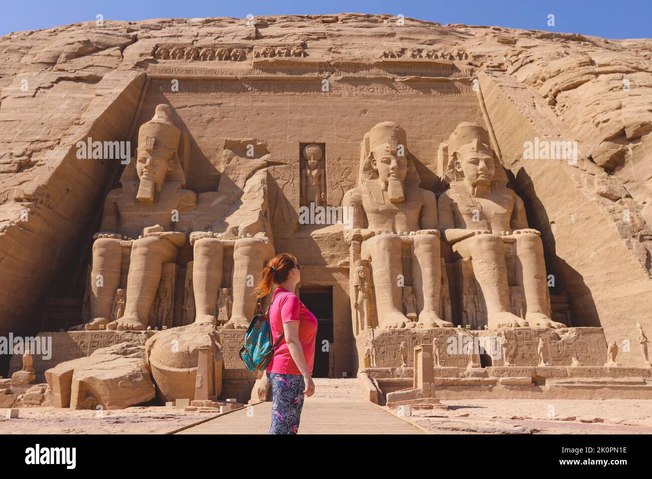 Colossal statue pharaoh painting hi-res stock photography and images ...