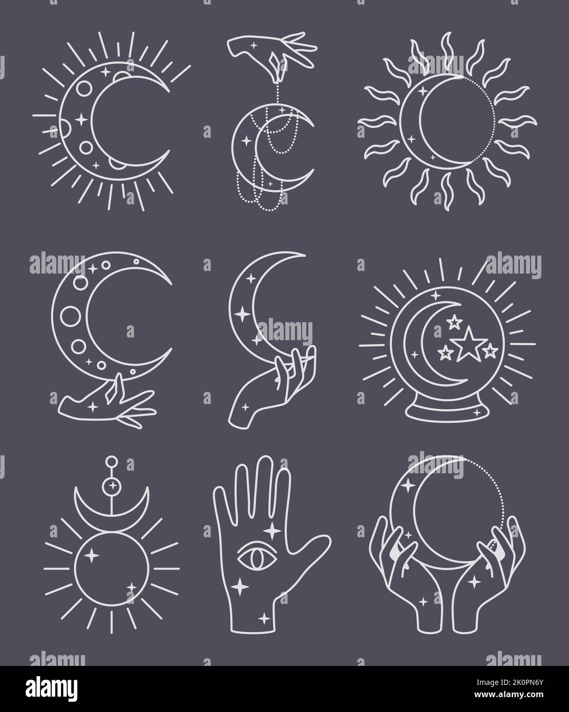 astrology symbols icon set Stock Vector Image & Art - Alamy