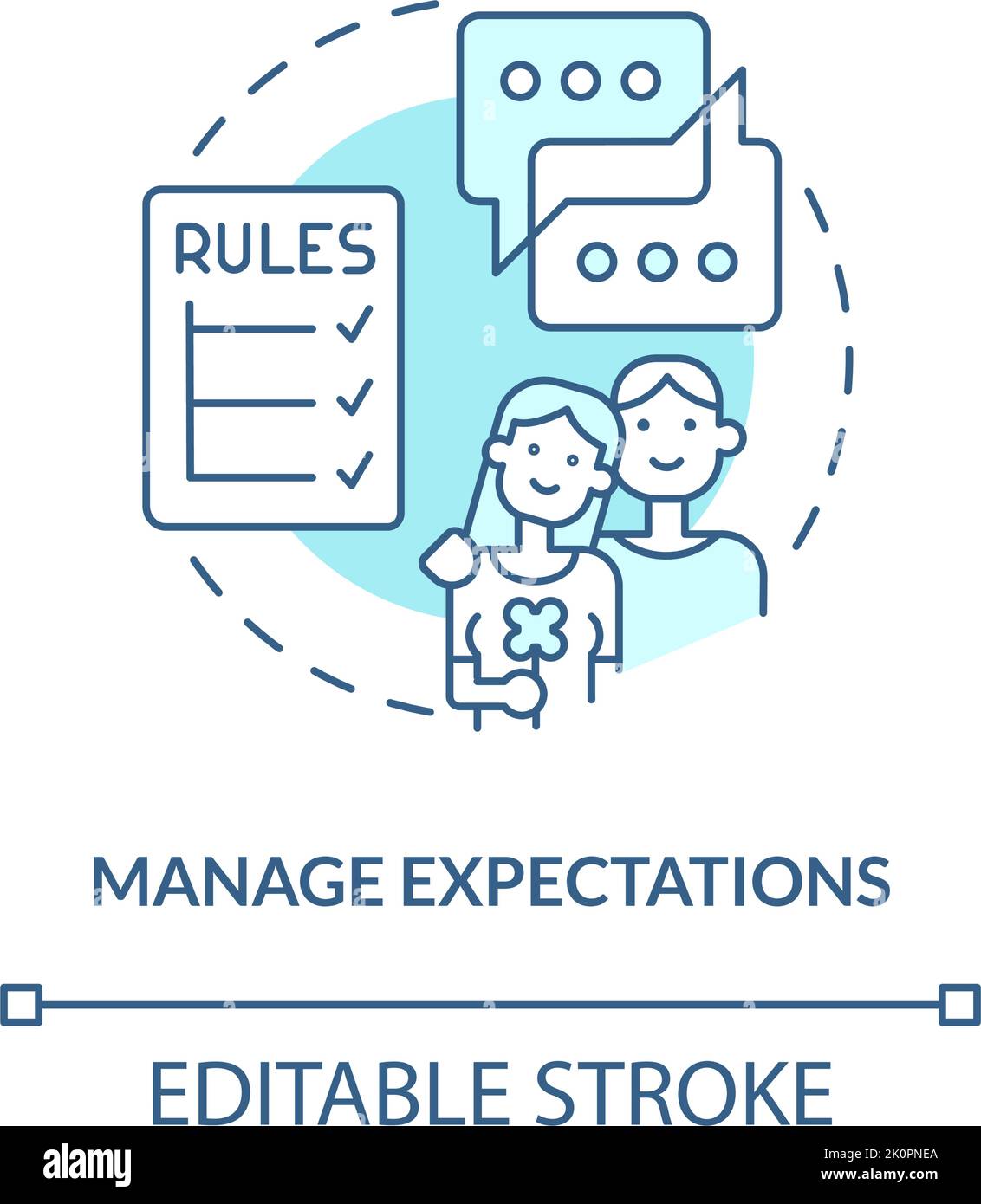 Manage expectations turquoise concept icon Stock Vector Image & Art - Alamy Manage expectations turquoise concept icon Stock Vector Image & Art - Alamy