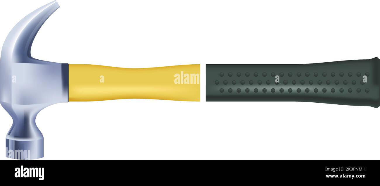 Hand tool for driving nails or shape metal vector Stock Vector Image ...