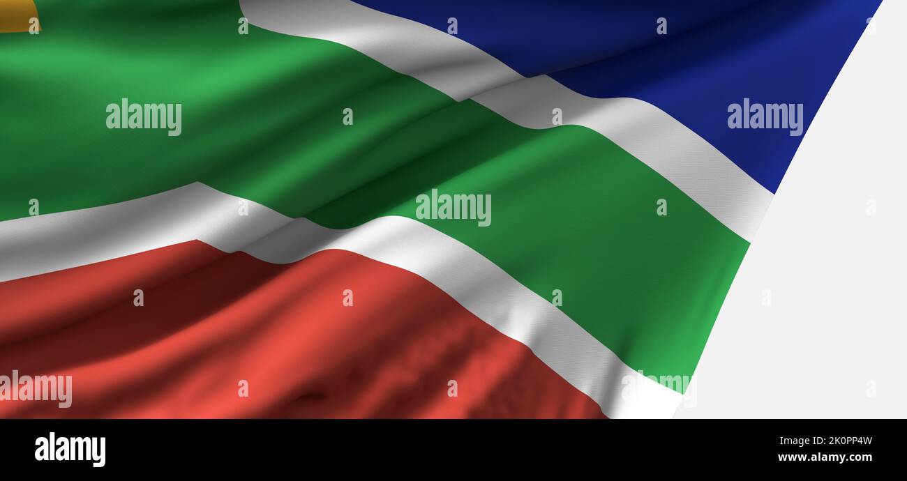 Flag of south africa waving hi-res stock photography and images - Alamy