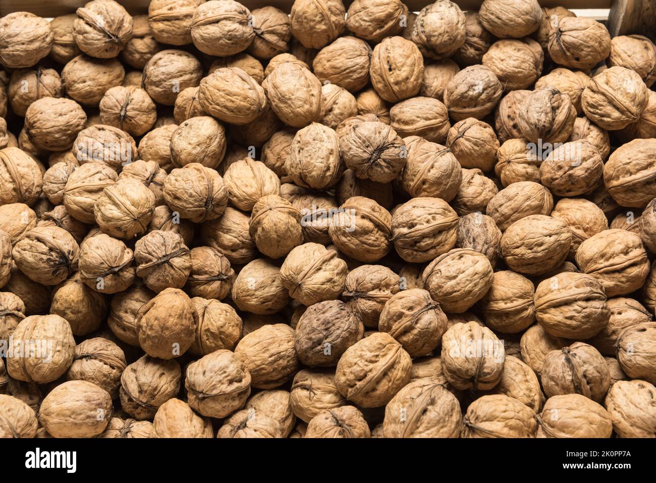 Flat lay of walnuts hi-res stock photography and images - Alamy
