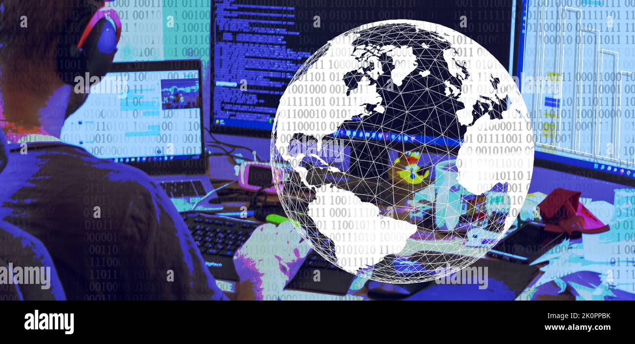 Network internet technologies, digital software development, future ...