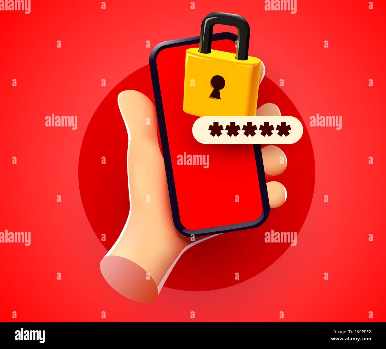 Illustration privacy sign on Stock Vector Images - Alamy