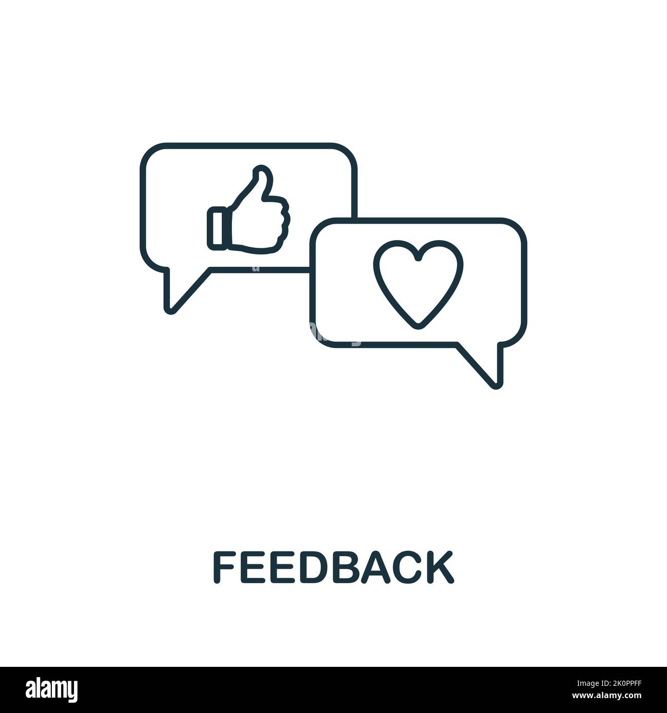 Feedback icon. Creative element sign from agile method collection ...