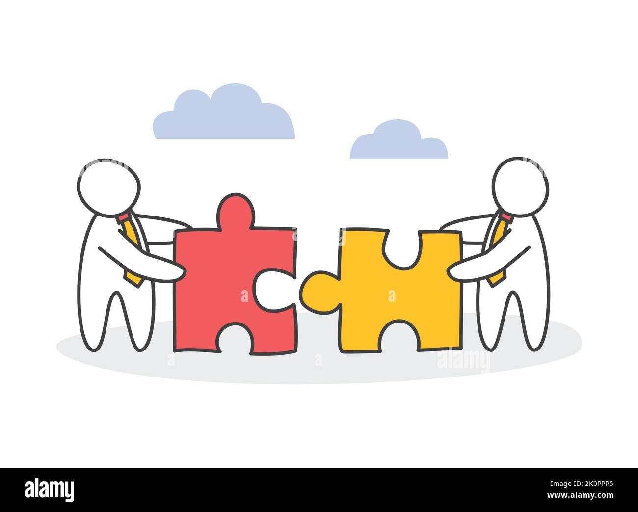 Team work vector. Concept for Teamwork, Collaboration, Puzzle, Business, Idea Stock Vector Image ...