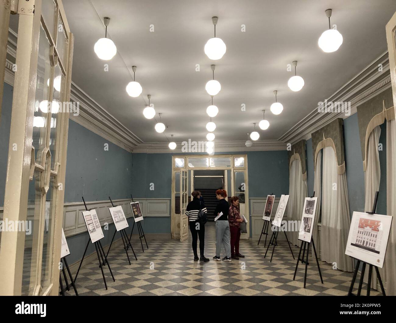 Riga, Latvia. 13th Sep, 2022. The entrance area of the Wagner Theater ...