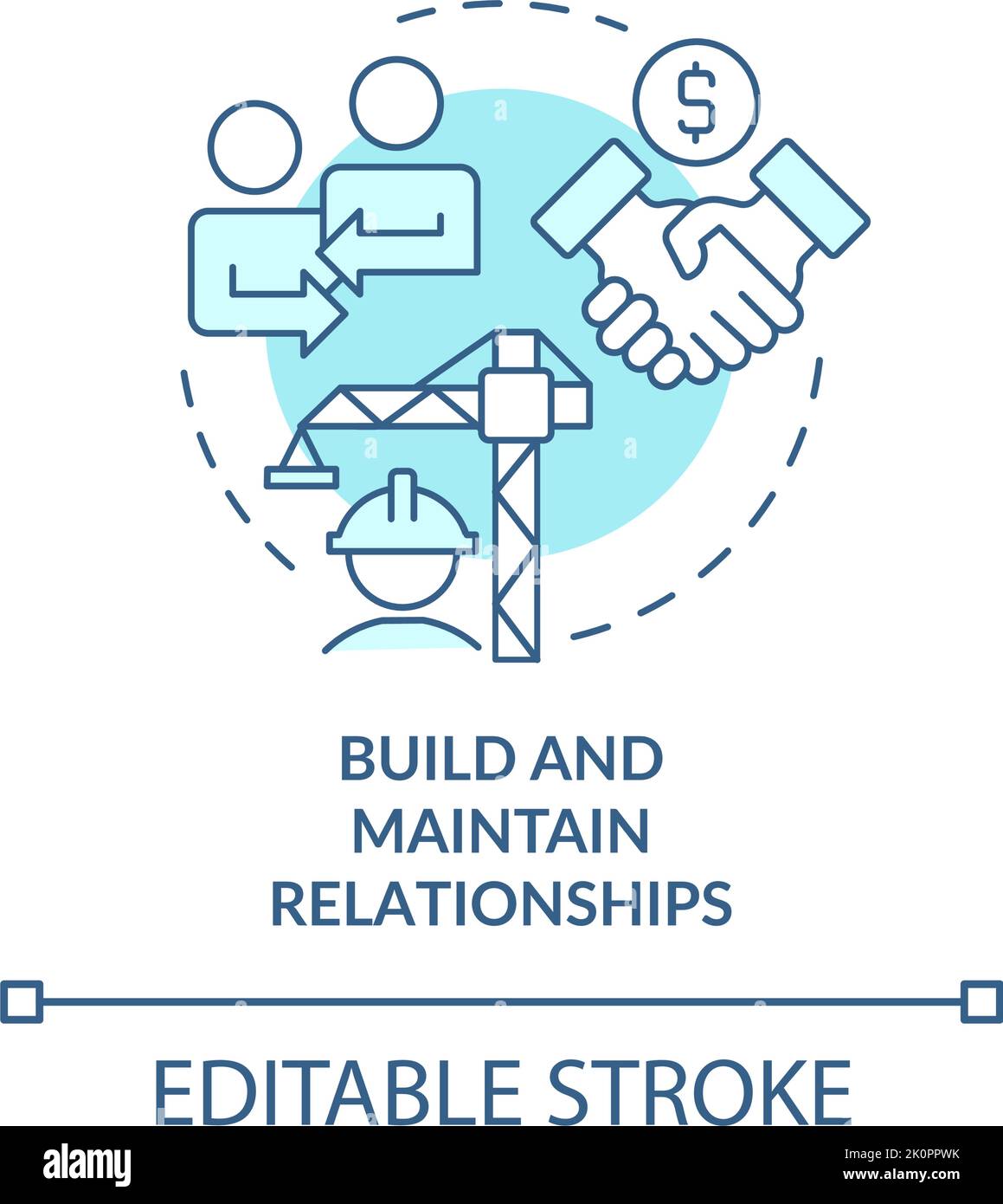 Build and maintain relationships turquoise concept icon Stock Vector ... Build and maintain relationships turquoise concept icon Stock Vector ...
