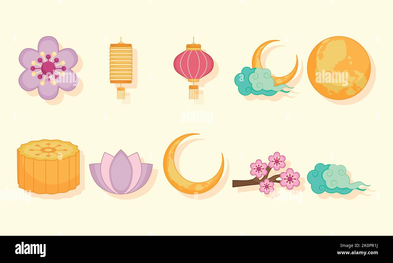 mid autumn festival Stock Vector Image & Art - Alamy