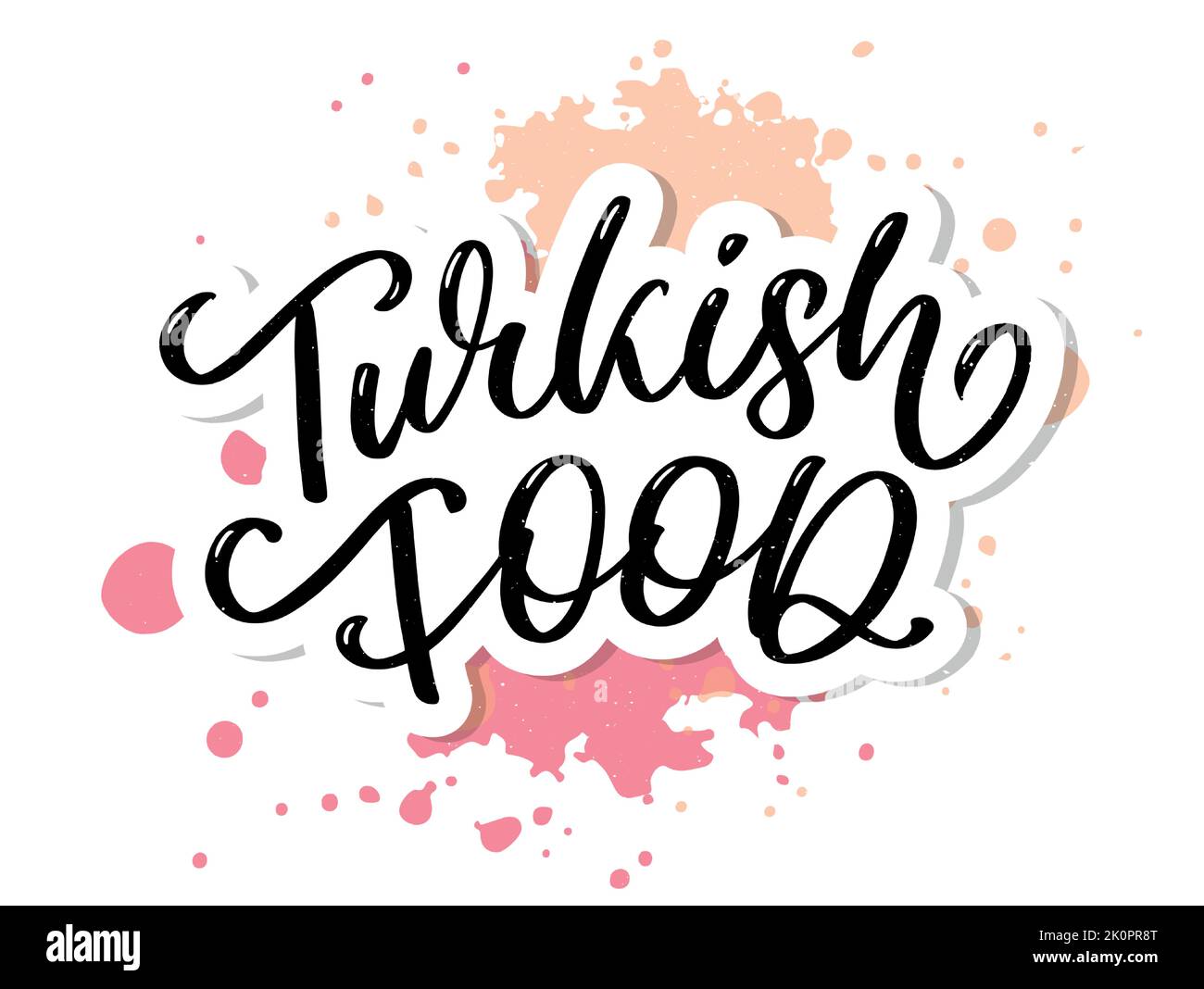 Turkish food letter. Design element. Traditional design. Vector ...