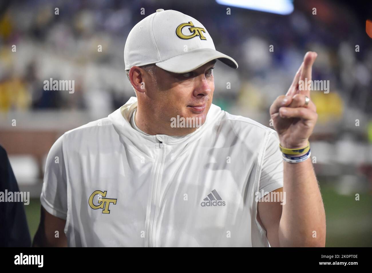 September 10, 2022: Georgia Tech Yellowjackets coach Geoff Collins gets ...