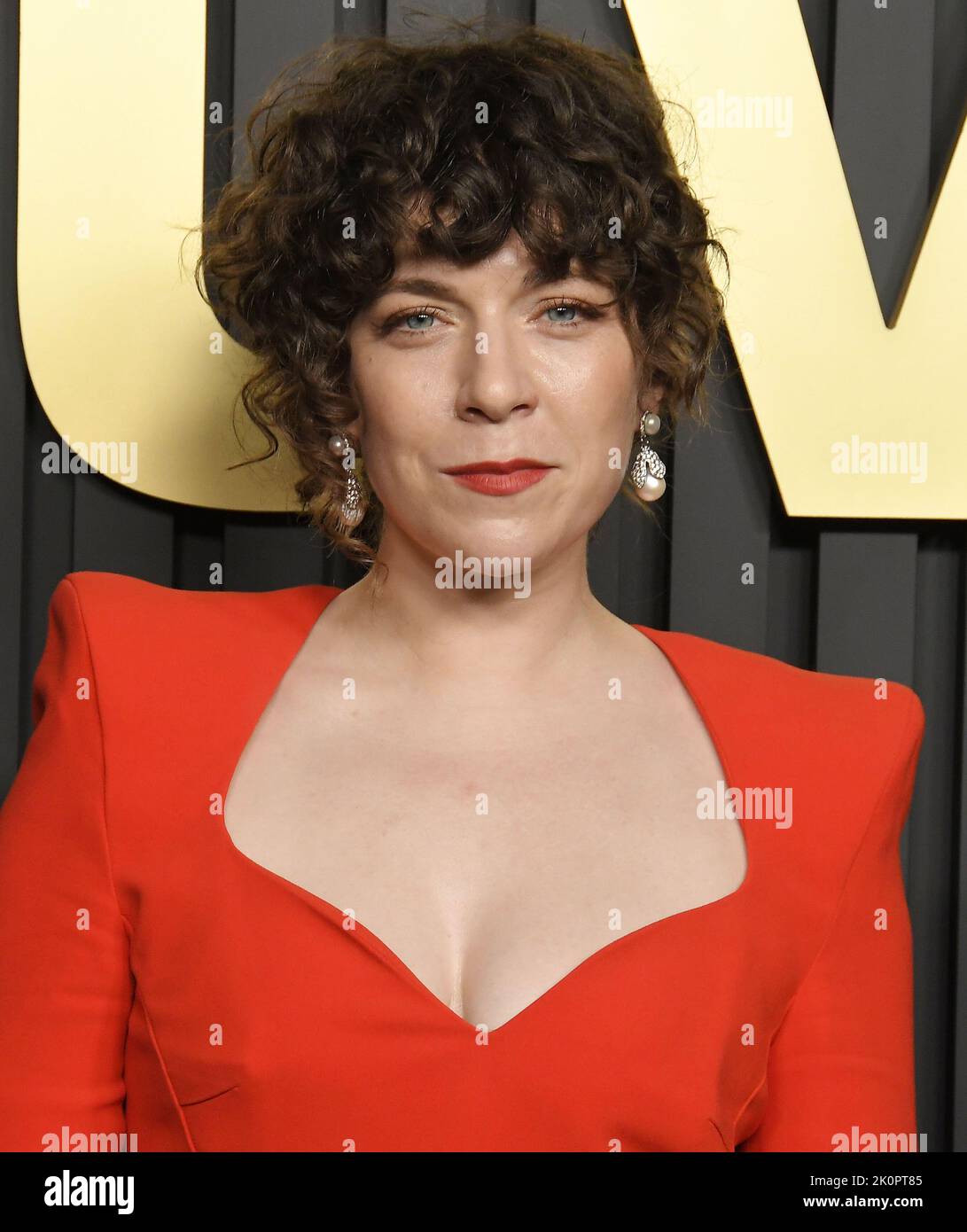 Jen Tullock arrives at the Apple TV+ Primetime Emmy Party held at Mother Wolf in Los Angeles, CA ...