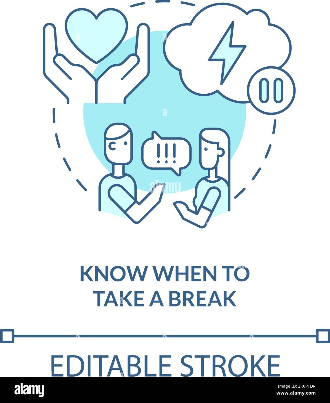 Know when to take break turquoise concept icon Stock Vector Image & Art ... Know when to take break turquoise concept icon Stock Vector Image & Art ...